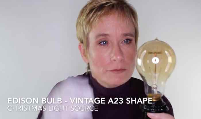 Edison Vintage A23 Style Bulb Video – Christmas Light Source