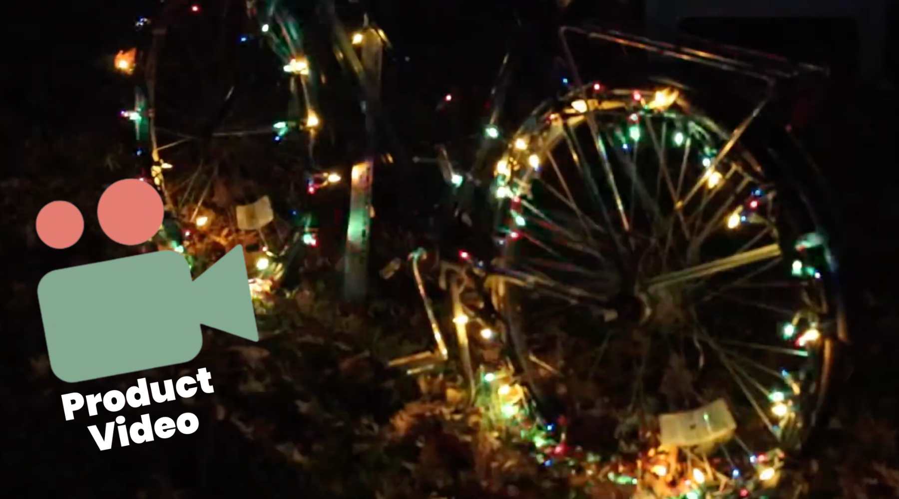 Video: Multi Color Chasing Lights Bicycle Wheels – Christmas Light Source