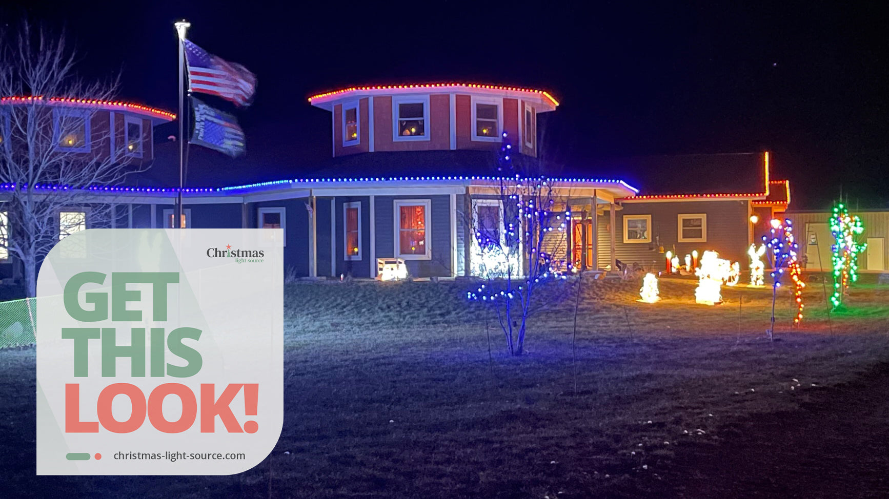 Get this Look: A Multiple Color Christmas!! – Christmas Light Source