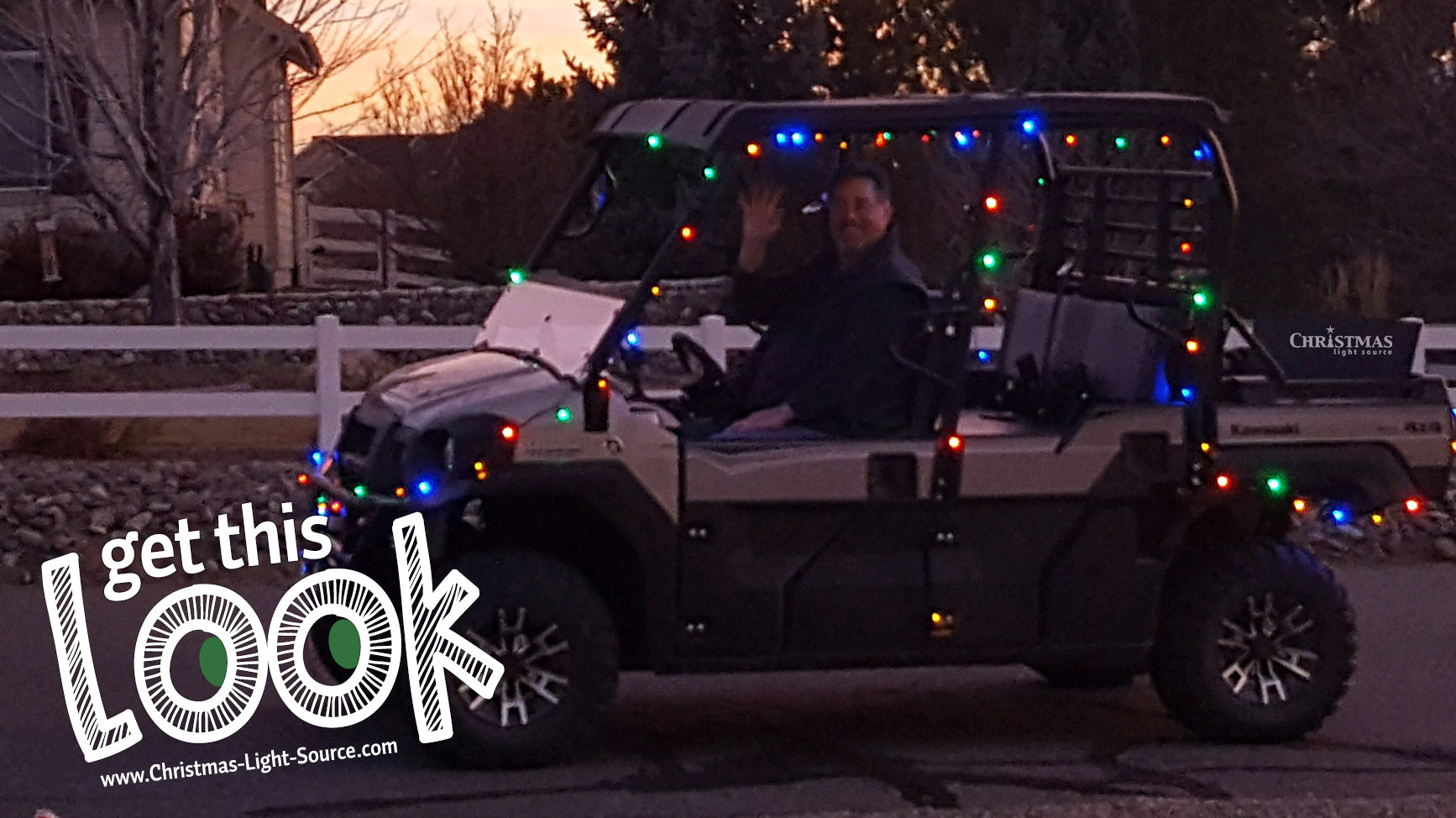 Get This Look: Golf Cart Lights – Christmas Light Source