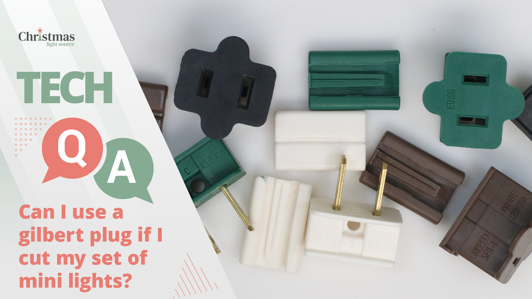 Can I use a gilbert plug on a set of mini lights? – Christmas Light Source