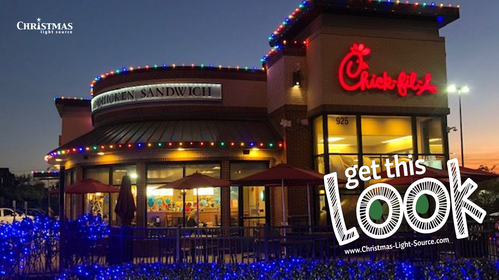 Get This Look: Decorating a Chick-fil-a with Christmas Lights ...