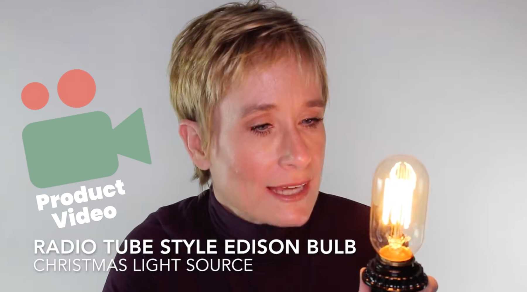 radio tube style edison bulbs – Christmas Light Source