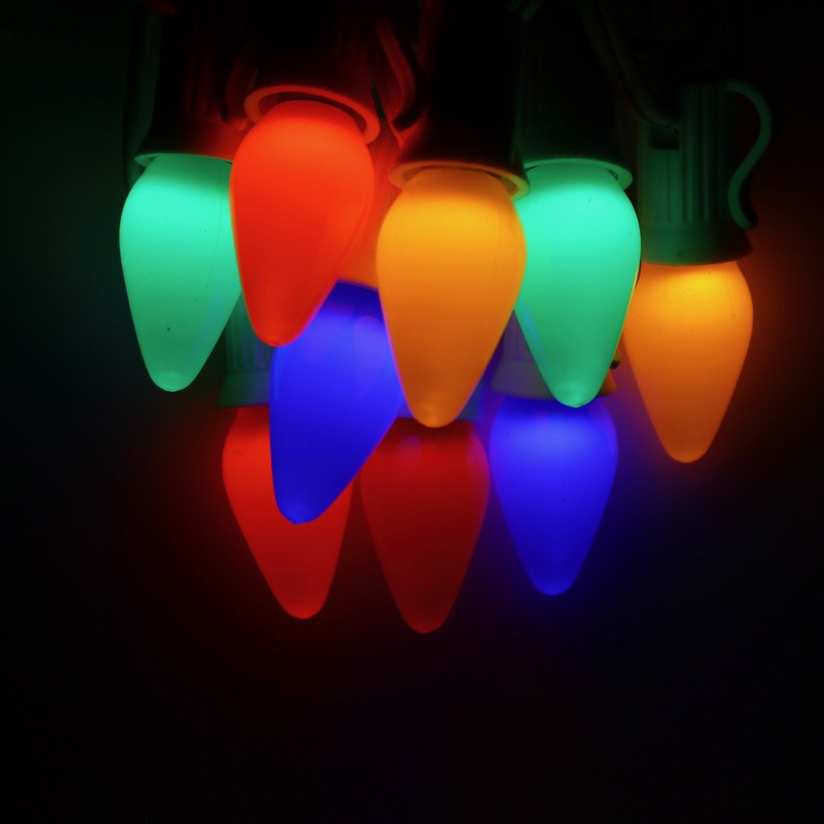 C7 LED Opaque Bulbs – Christmas Light Source