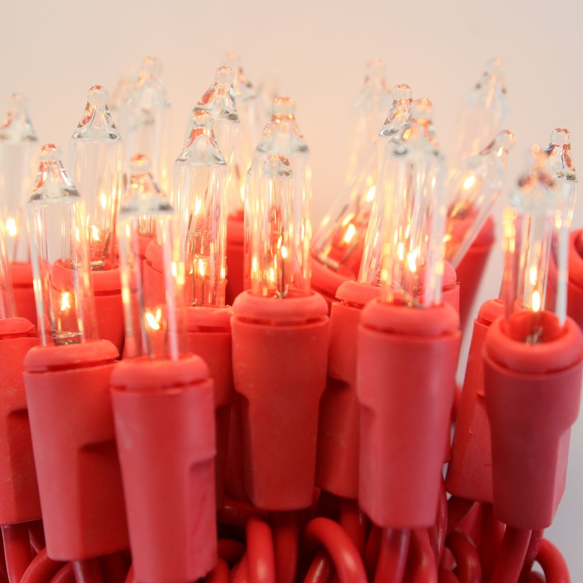 Mini Lights on Red Wire – Christmas Light Source