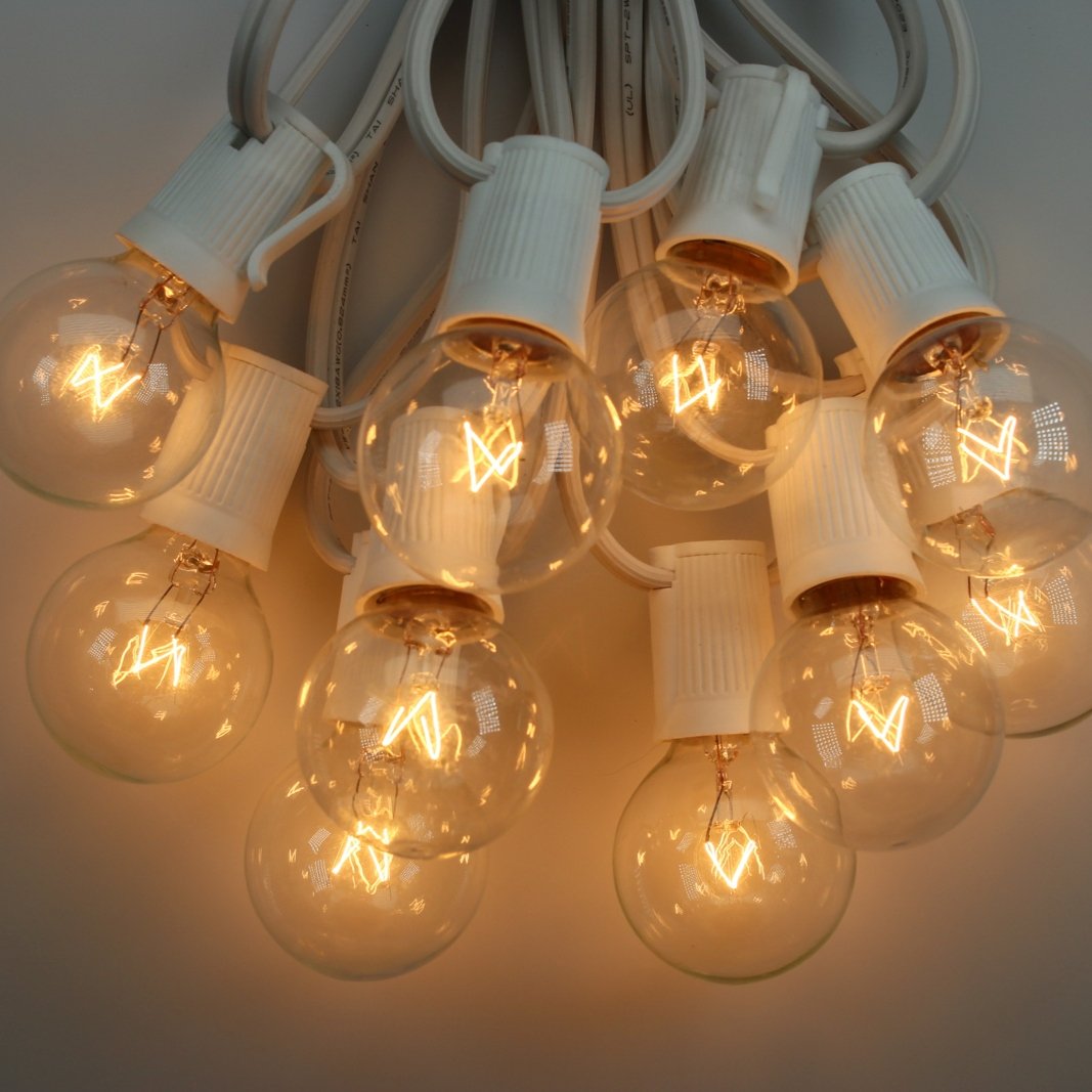 G30 Glass Bulbs E12 Bases – Christmas Light Source