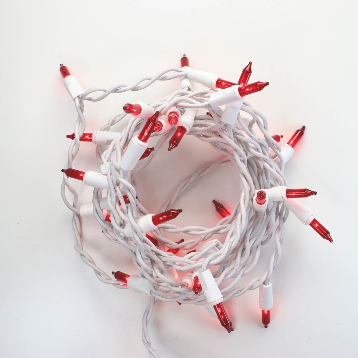 Red Craft Lights - strings with single male plug – Christmas Light Source
