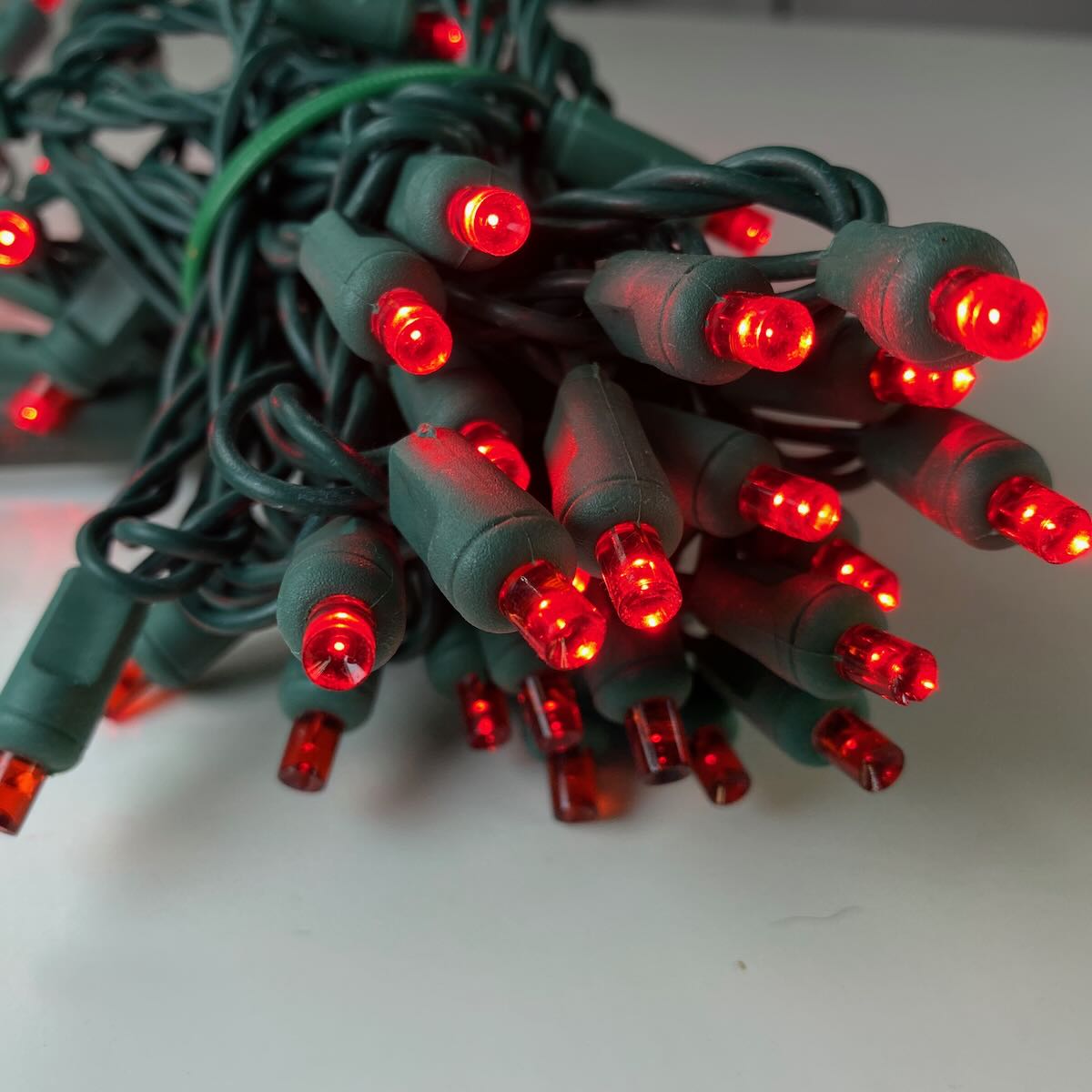 Red LED Mini String Lights – Christmas Light Source
