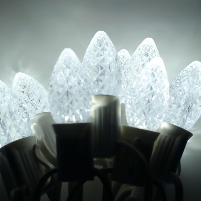 Minleon C7 Smooth Slow Change LED Bulbs E12 Bases (25 Pack) – Christmas ...