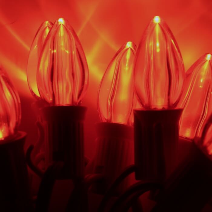 Illuminance™ C7 Orange Smooth LED Bulbs E12 Bases (SMD) (25 Pack ...