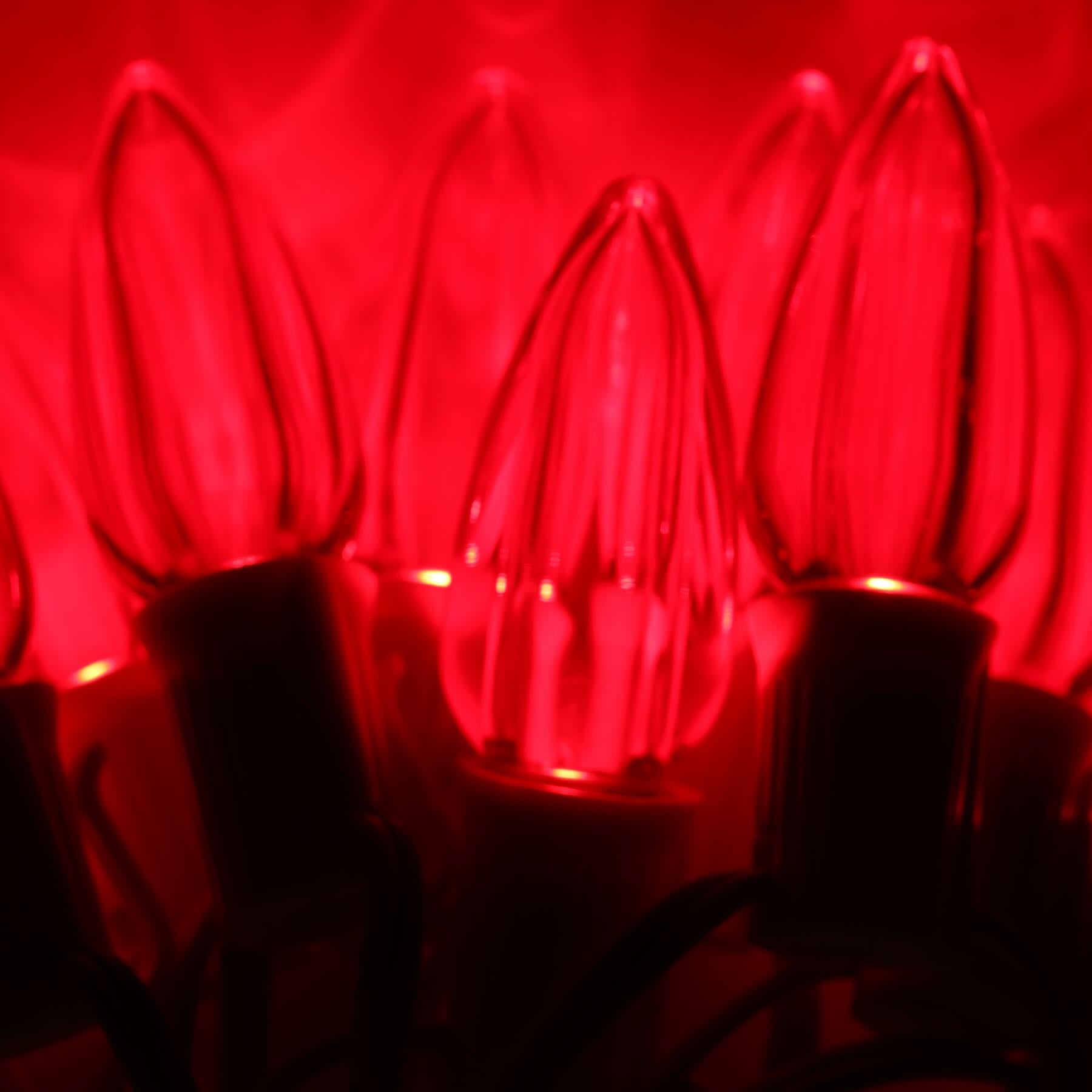 Illuminance™ C9 Red Smooth LED Bulbs E17 Bases (SMD) (25 Pack ...