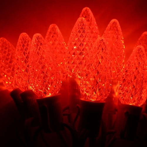 Illuminance™ C9 Orange Twinkle LED Bulbs E17 Bases (SMD) (25 Pack ...