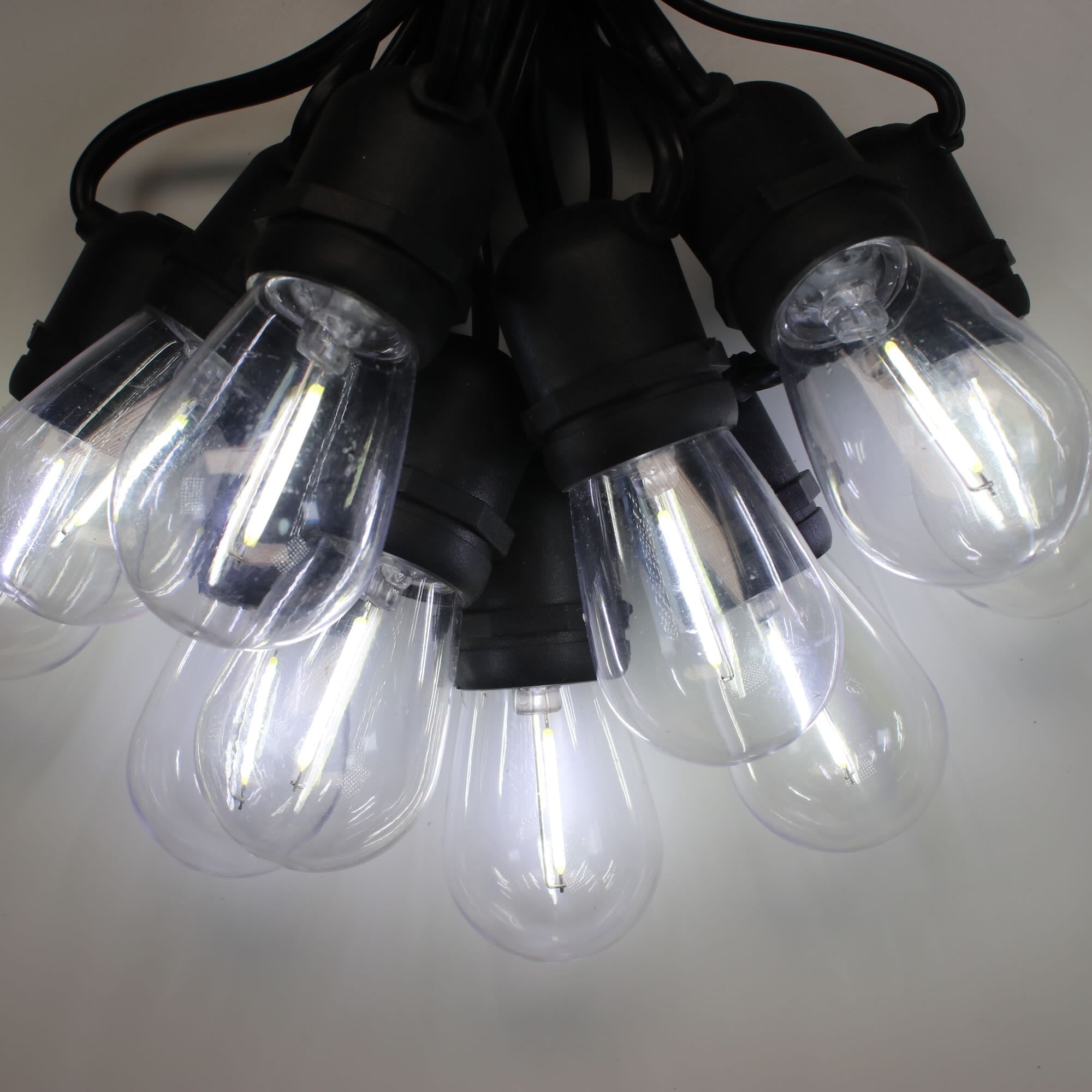 T50 Pure White Smooth Filament LED (SMD) Bulbs E26 Bases (24 Pack ...