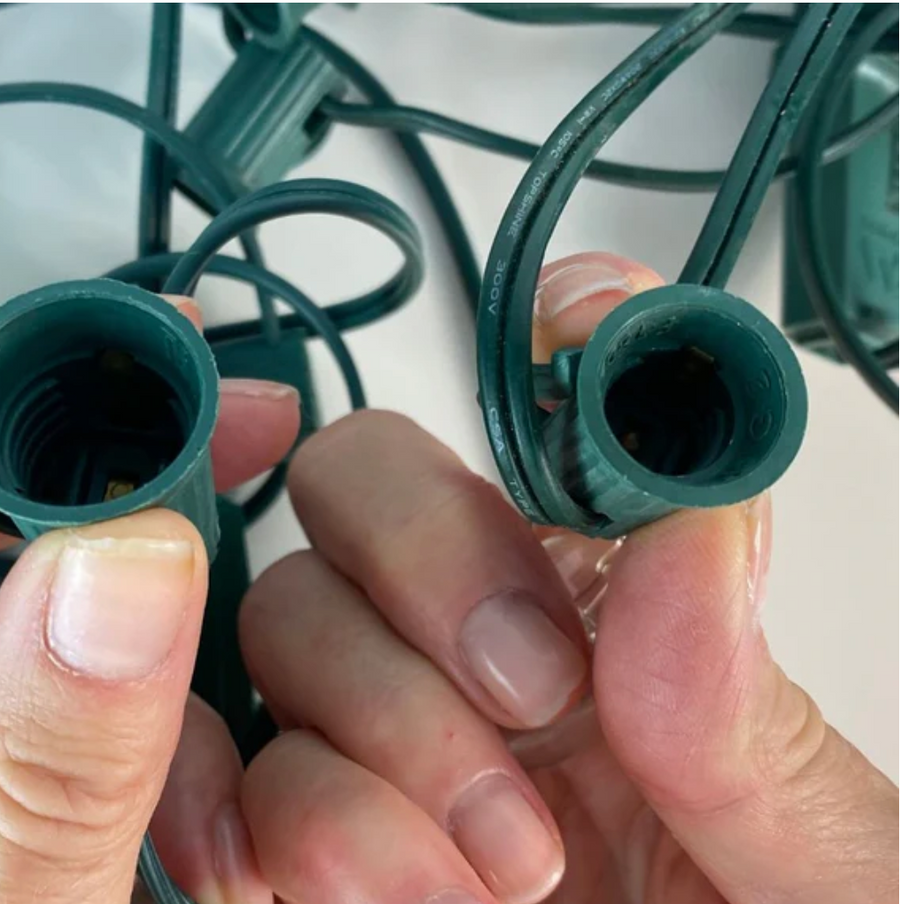 Minleon C9 Natural Pure White LED (SMD) Bulbs E17 Bases (25 Pack) – Christmas Light Source