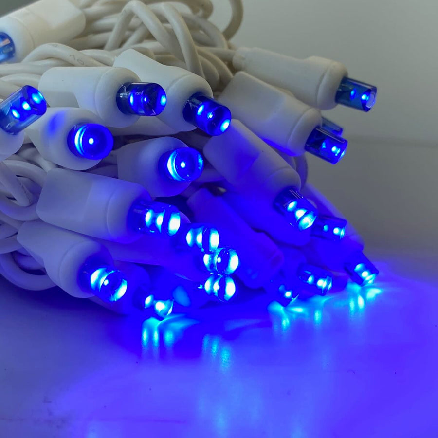 LED Christmas Lights on White Wire – Christmas Light Source