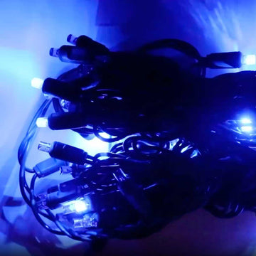 Blue LED Mini String Lights – Christmas Light Source