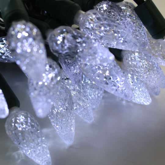 Pure White LED Mini Light Strings – Christmas Light Source