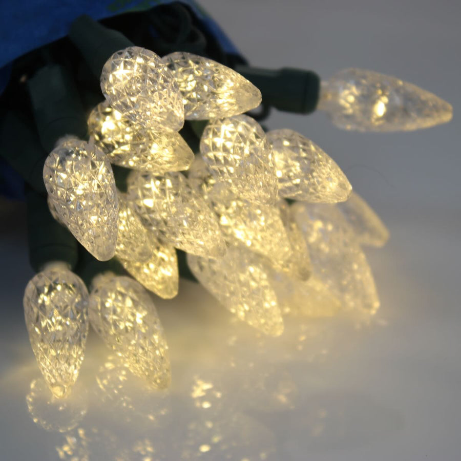 Warm White LED Mini Light Strings – Christmas Light Source