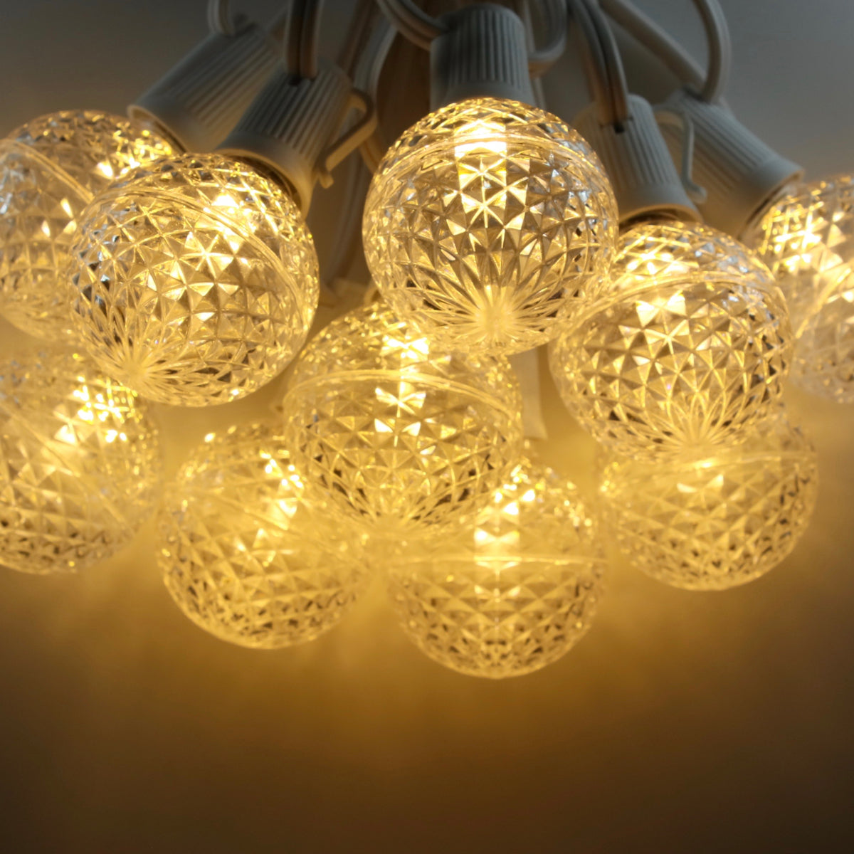 Minleon G40 Warm White LED Bulbs E12 Bases (SMD) (25 Pack) – Christmas ...