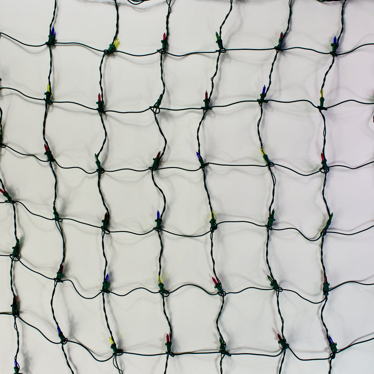 150-bulb Multicolor Net Lights, Green Wire – Christmas Light Source