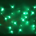 100-light M5 Green LED Icicle Lights, White Wire – Christmas Light Source