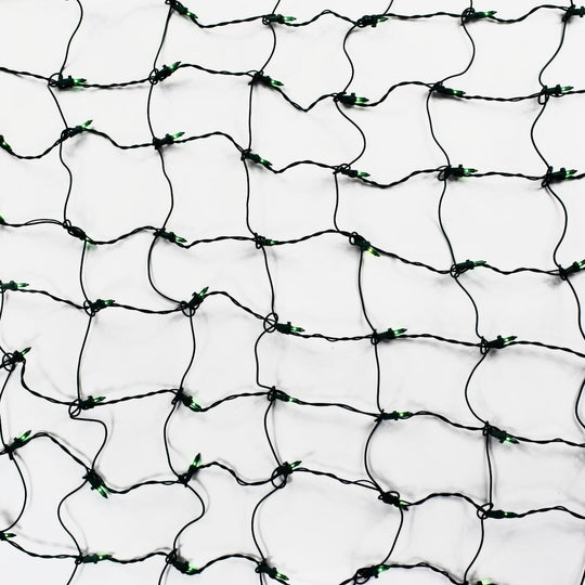 150-bulb Green Net Lights, Green Wire – Christmas Light Source