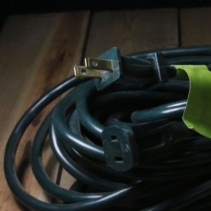 80-foot Medium Duty 16-3 Extension Cord, Green Wire – Christmas Light ...