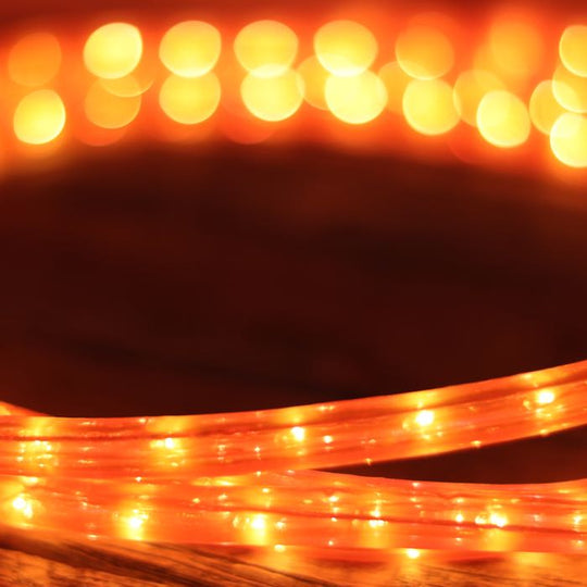 1/2" Orange Incandescent Rope Lights – Christmas Light Source