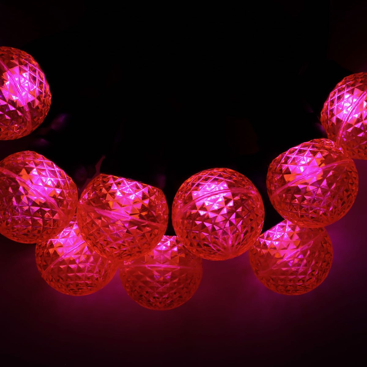 Minleon G50 Pink LED Bulbs E26 Bases (10 Pack) – Christmas Light Source