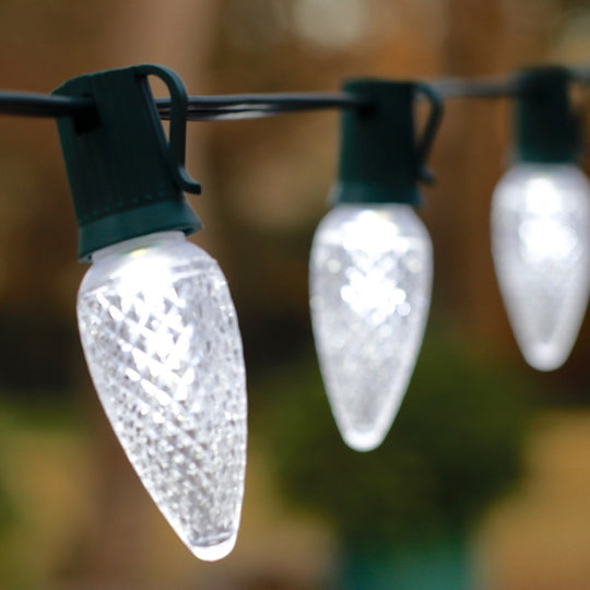 Minleon C9 Pure (Cool) White LED Bulbs E17 Bases (SMD) (25 Pack ...