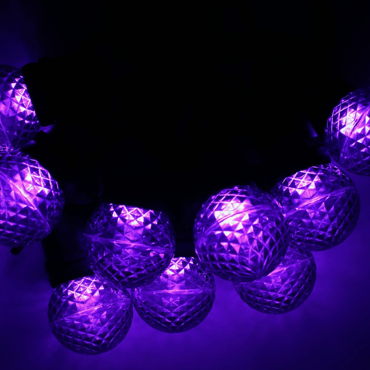 Minleon G50 Purple LED Bulbs E26 Bases (10 Pack) – Christmas Light Source