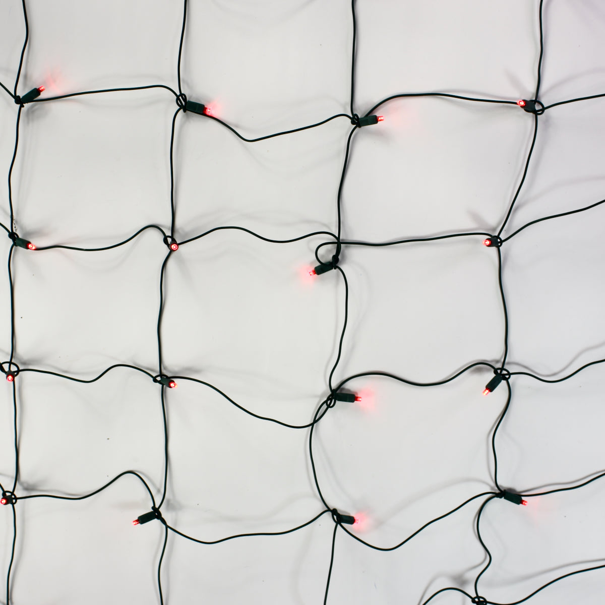 150-bulb Red Net Lights, Green Wire – Christmas Light Source