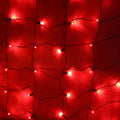 150-bulb Red Net Lights, Green Wire – Christmas Light Source