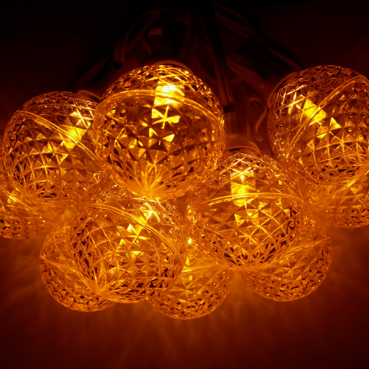 G50 Yellow LED Bulbs E12 Bases (SMD) (10 Pack) – Christmas Light Source